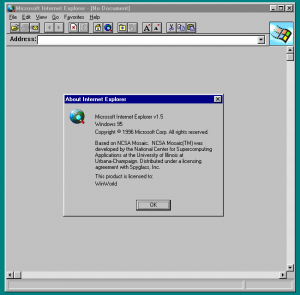 Internet Explorer 1 | My Internet Explorer